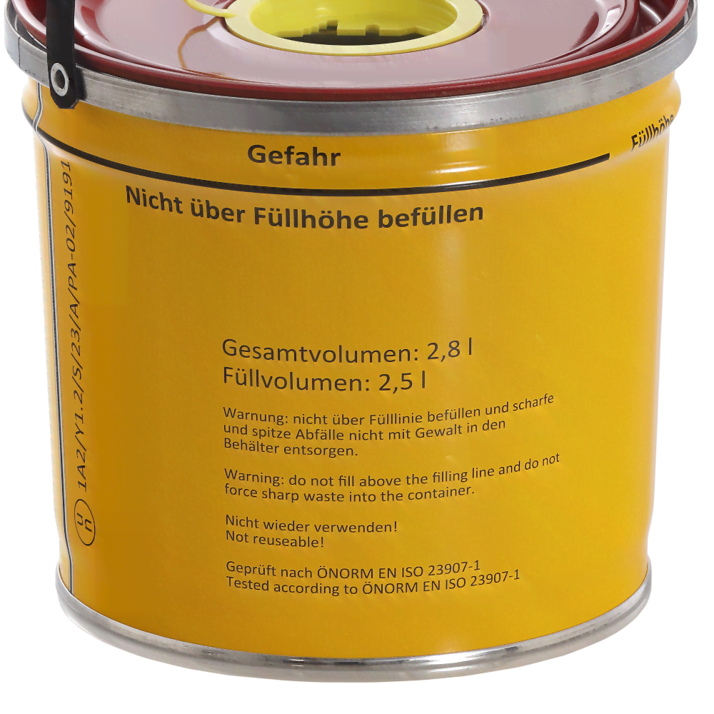 SafeCan Sharps disposal containers metal pails 2,5 litres | Buy online ...